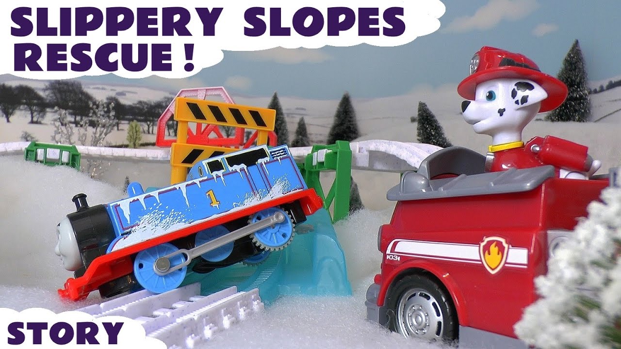 Thomas and Friends Slippery Slopes Rescue Story - YouTube