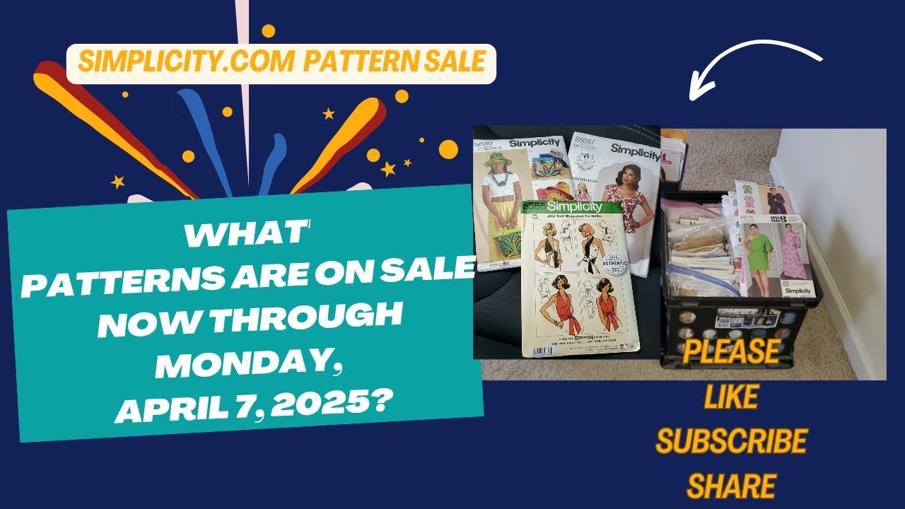 Pattern Sale Announcement: What patterns are on sale now through 4/7/25 ...