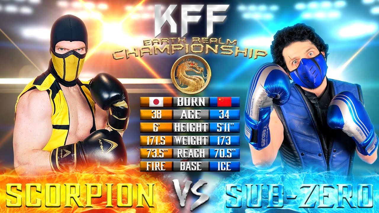 SCORPION vs SUB-ZERO LIVE CHAMPIONSHIP FIGHT! | Mortal Kombat 1 PARODY ...