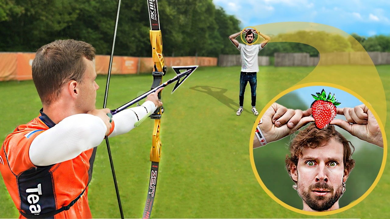 Can a Pro Archer Hit a Strawberry from 70 Meters? - YouTube