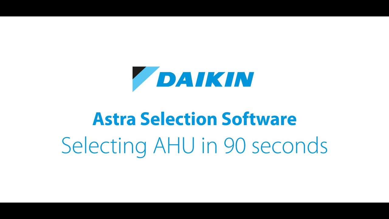 Selecting Air Handling Unit in just 90 seconds - YouTube