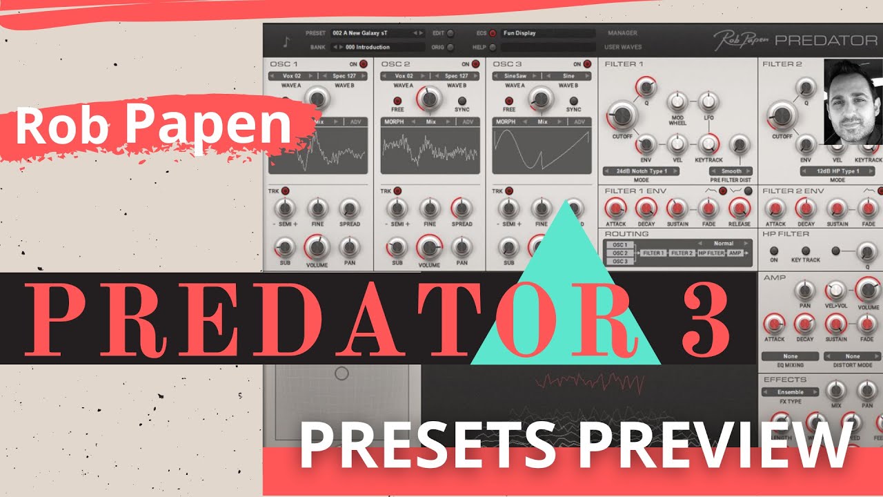 Rob Papen | Predator 3 | Presets Preview - YouTube