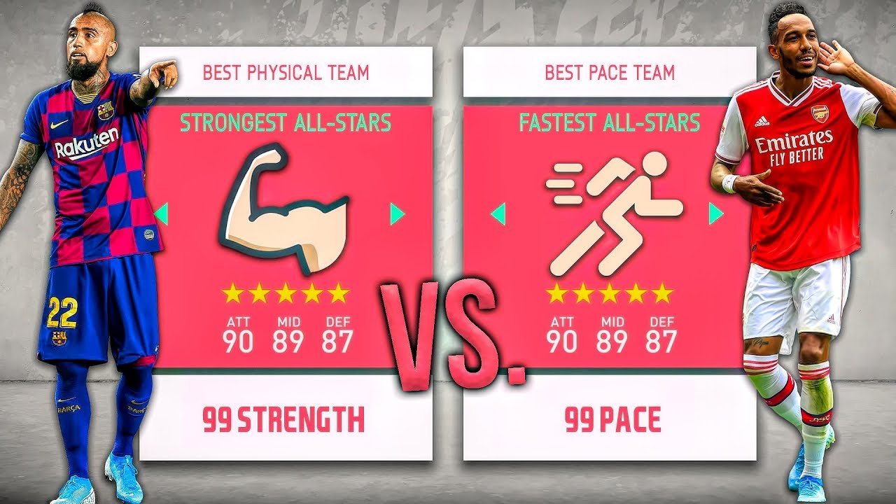 Fastest ALL-STARS vs. Strongest ALL-STARS! - FIFA 20 Career Mode - YouTube