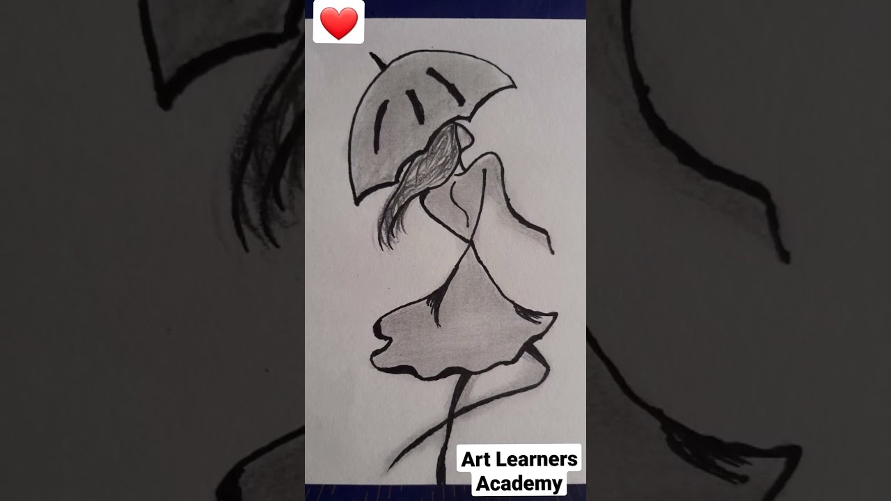 How To Draw Single Line Drawing ️.Beautiful Drawing.Easy Drawing.Learn ...