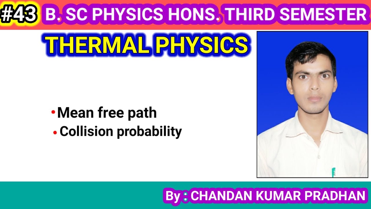 THERMAL PHYSICS: Mean free path and Collision probability - YouTube