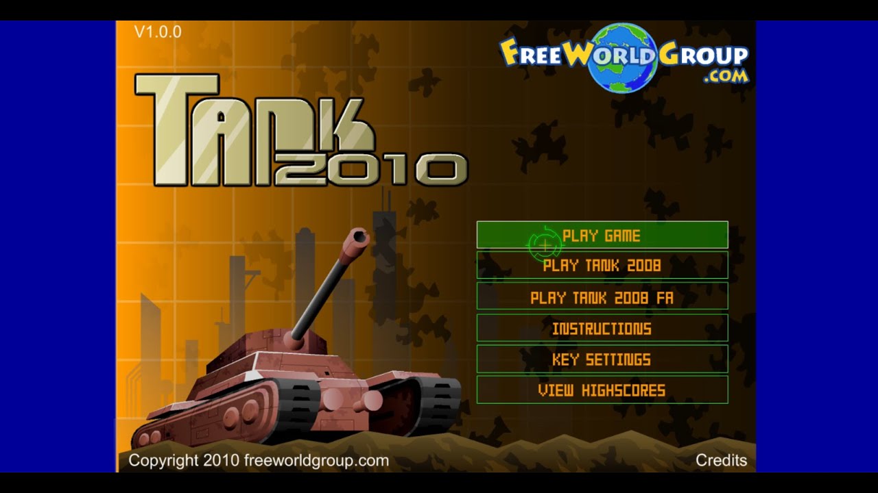 Tank 2010 (Flash game): Mission Mode (General Level difficulty) - YouTube