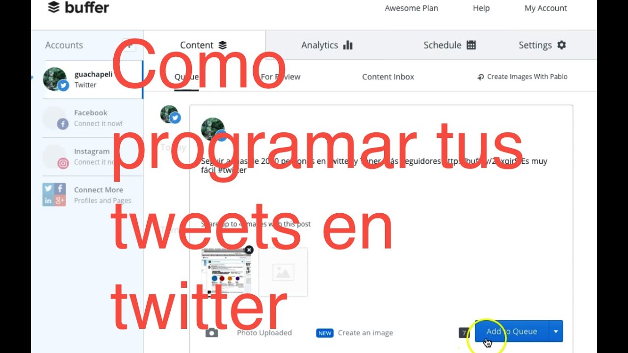 Como programar tweets en twitter facilmente - YouTube