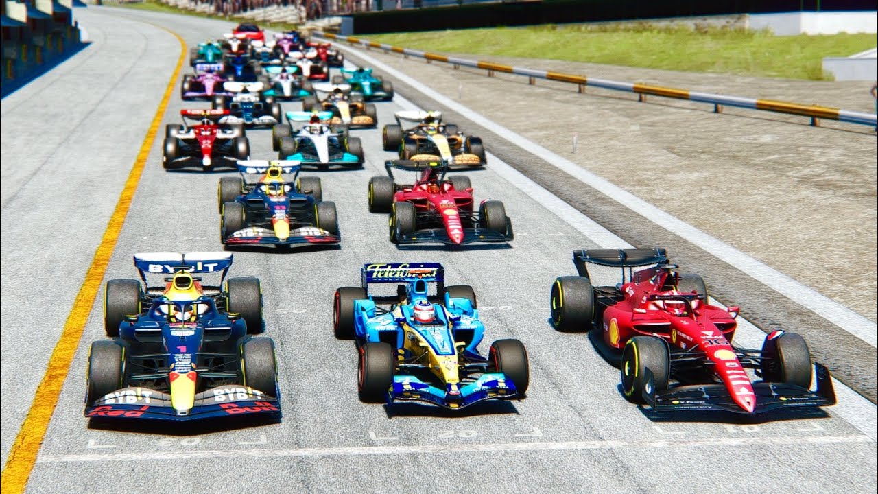 Renault F1 R25 SLICK TYRES destroys ALL F1 2022 Cars - Barcelona ...