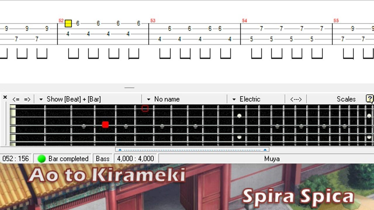 アオとキラメキ / スピラ・スピカ / ベース [TAB] Ao to Kirameki - Spira Spica - Bass - YouTube
