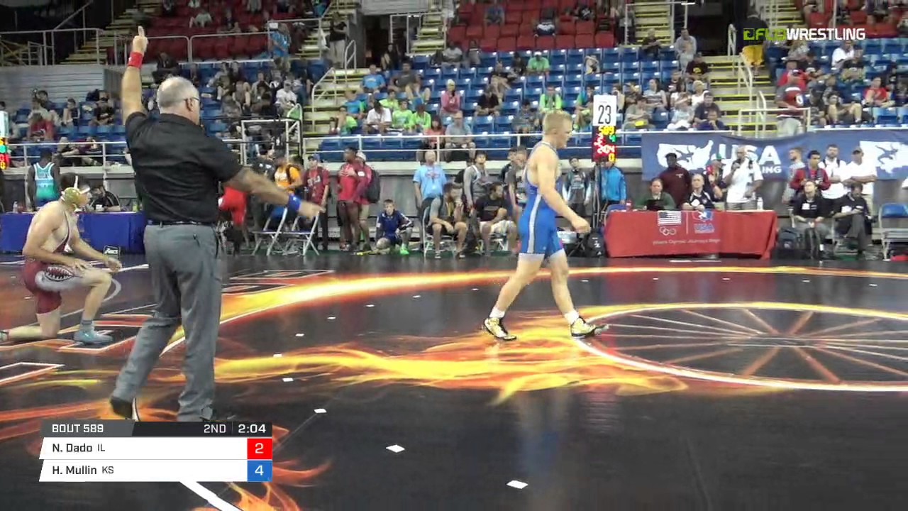 Junior FS 170 Round of 64 - Nicholas Dado (IL) vs. Hunter Mullin (KS ...