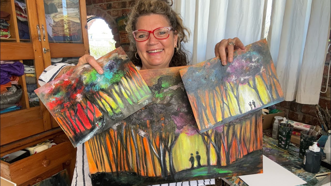 Learn to PLAY! Learn to enjoy the process while finishing my Drip Tree ...