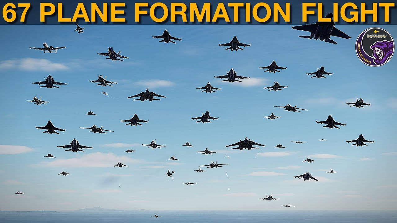 Huge 67 Plane Formation Flight - Queen Elizabeth II Tribute (Vid 1 of 2 ...