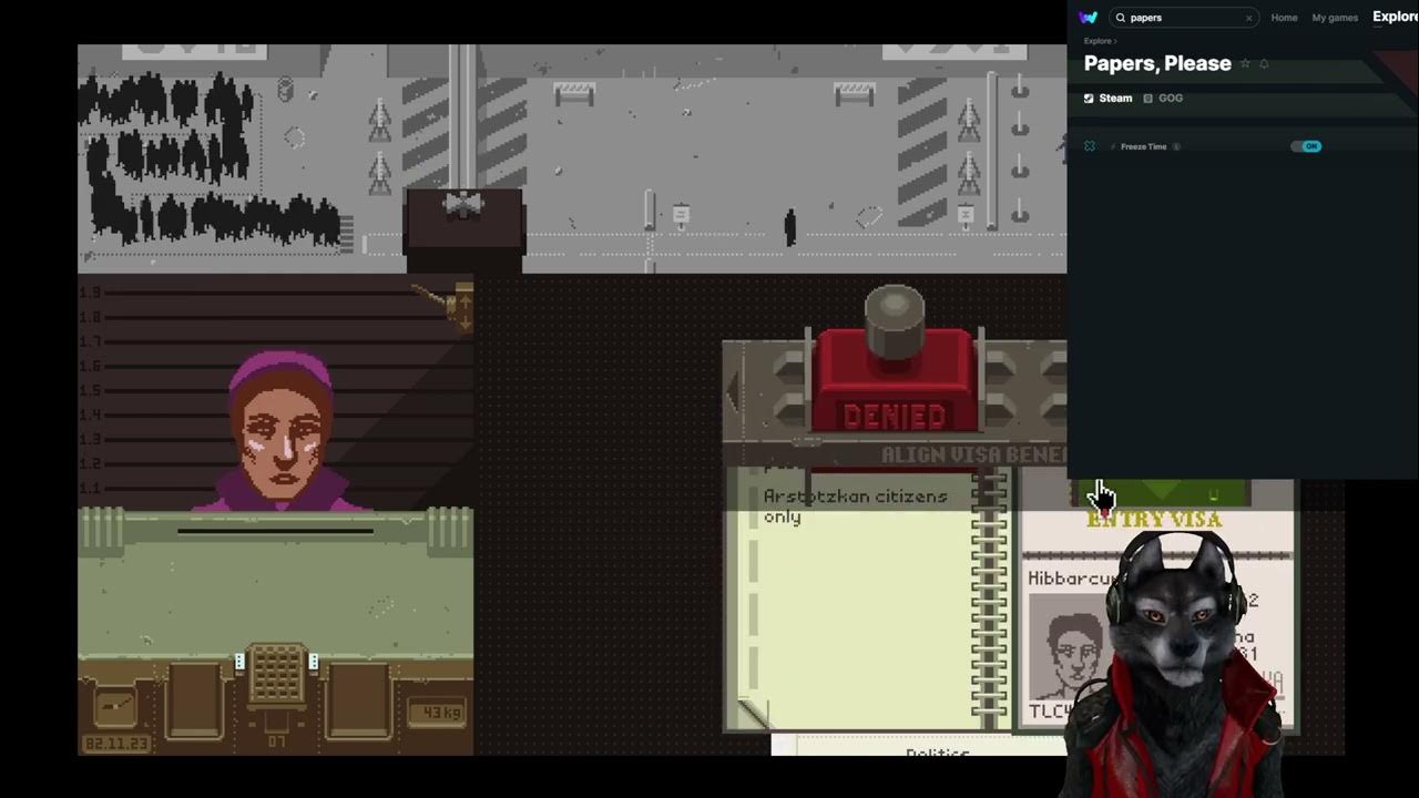 Papers, Please Cheat play - YouTube