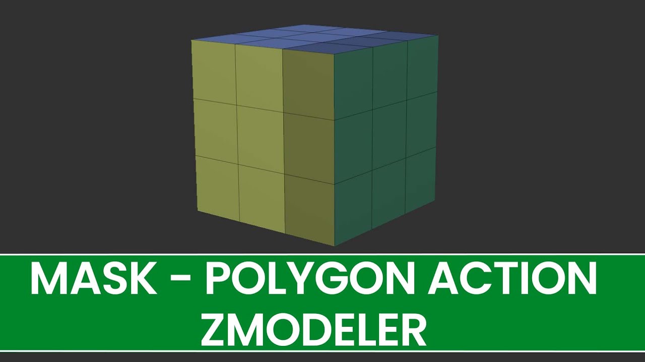 Mask - Polygon Action - ZModeler - ZBrush Tutorial for Beginners - YouTube
