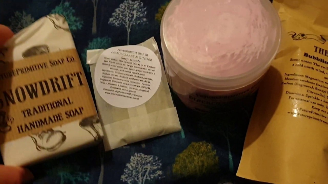 FuturePrimitive Soap Co. Mini Haul. Calming but tissue paper crackling!:) - YouTube