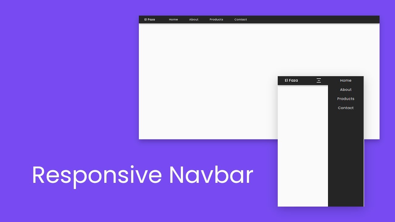 Creating A Responsive Navigation Bar With Html Css And Javascript Youtube 5978