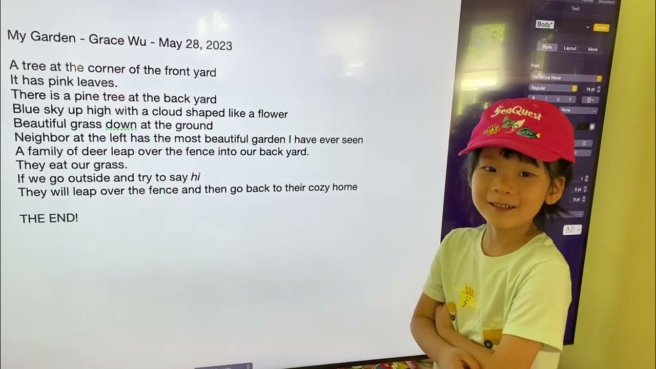 My Garden - Poem by Grace Wu - YouTube