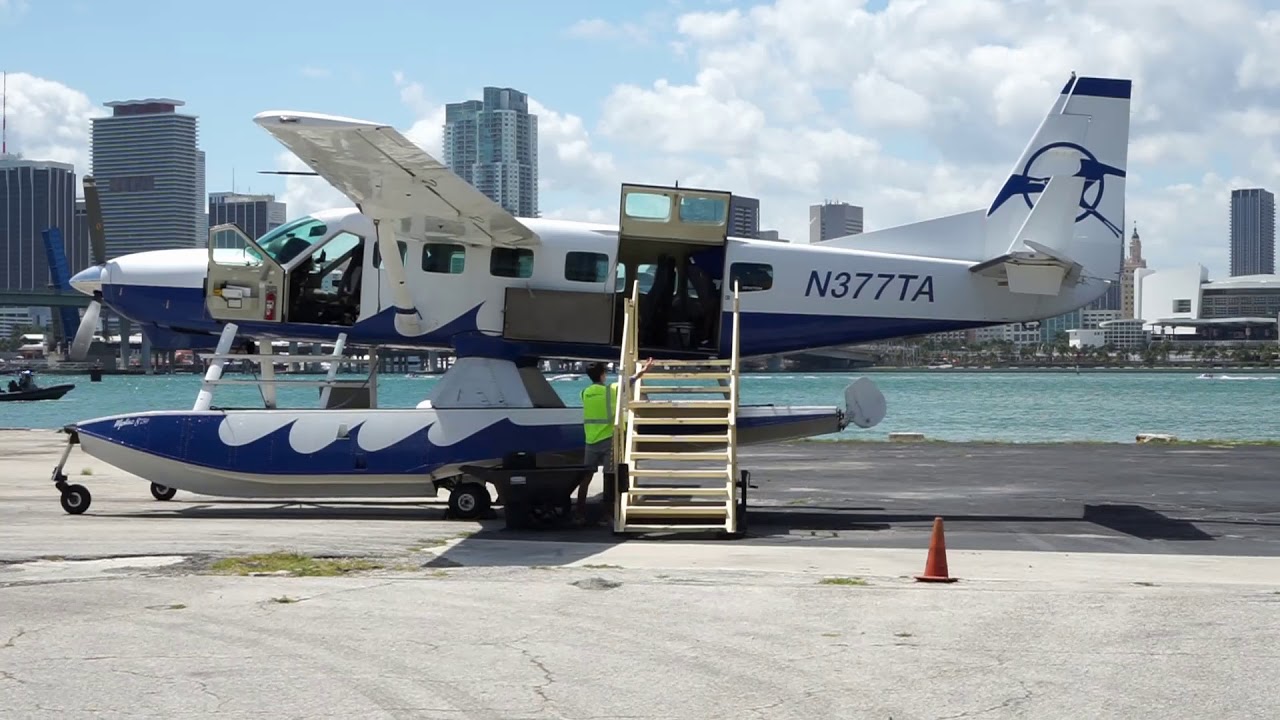 Miami Seaplane Base , Cessna Grand Caravan Amphib - YouTube