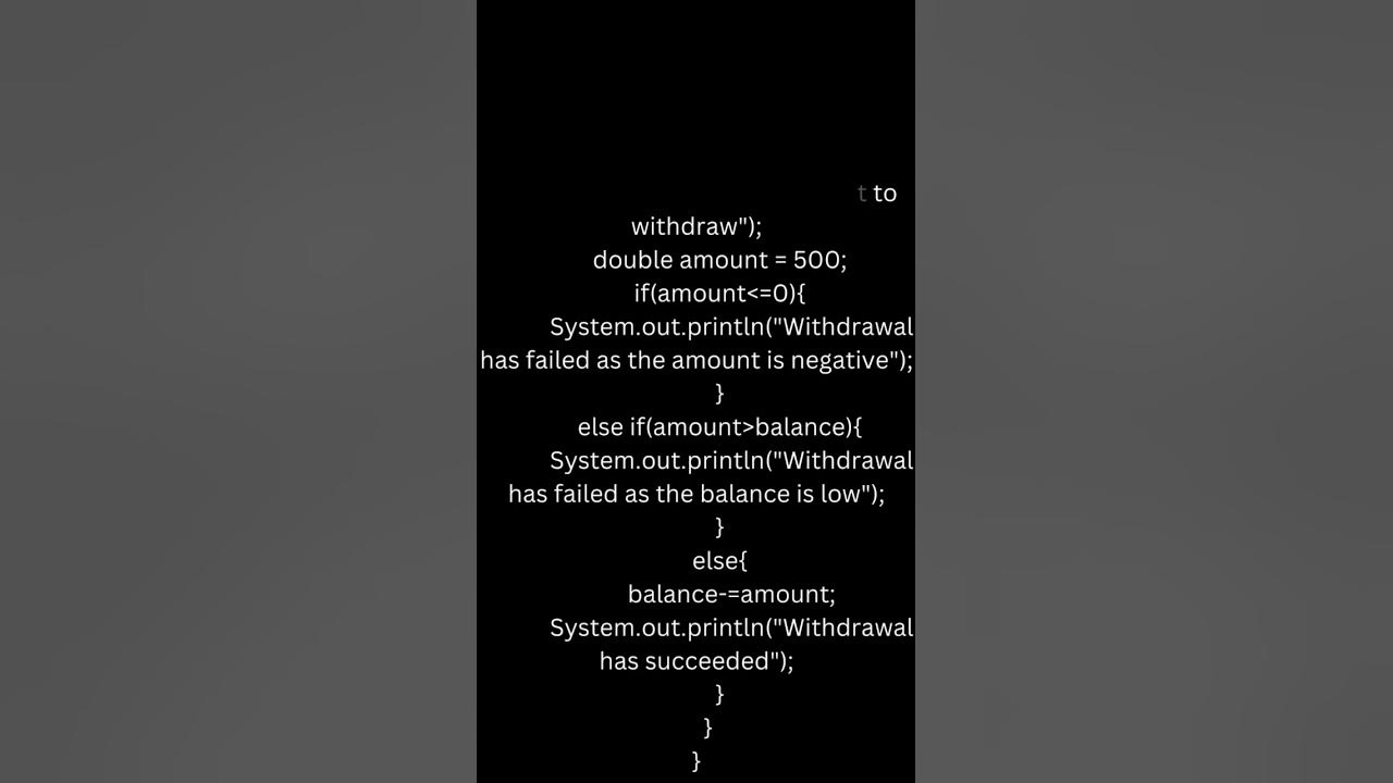 if else if else conditional statements in java - YouTube