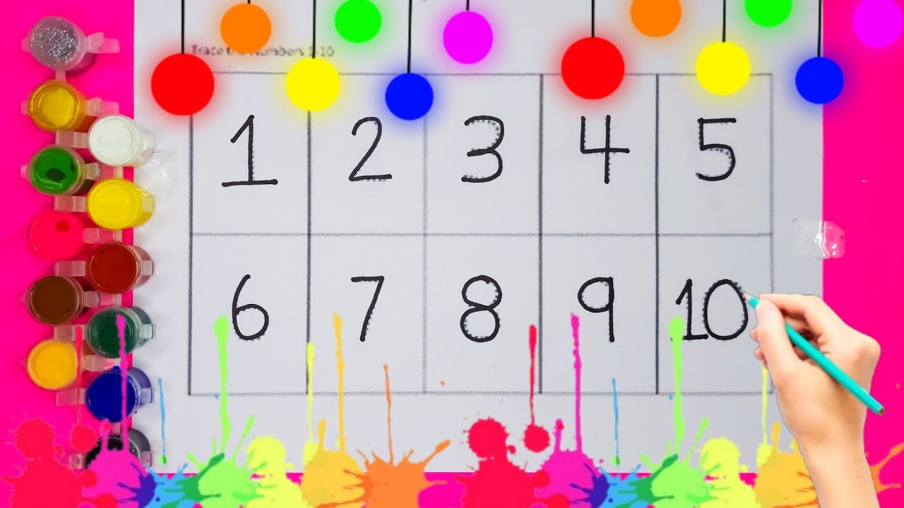 Counting Numbers 12345 | Numbers spelling | 1234567890 #toddlers # ...