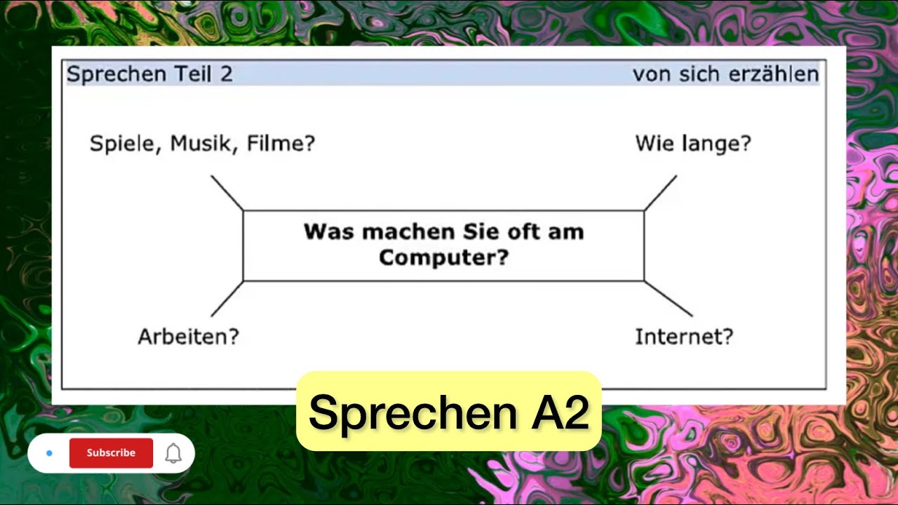 Sprechen A2: Was machen Sie oft am Computer? - YouTube