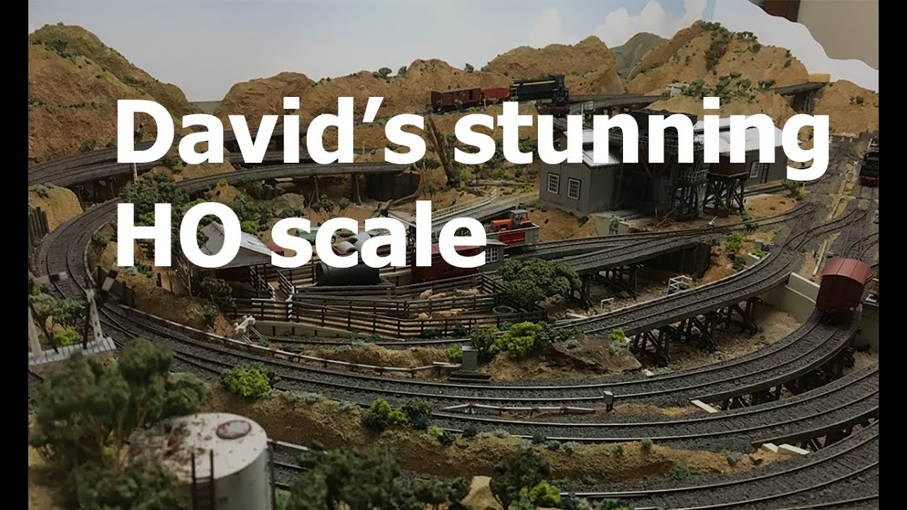 David's HO scale model railroad - YouTube