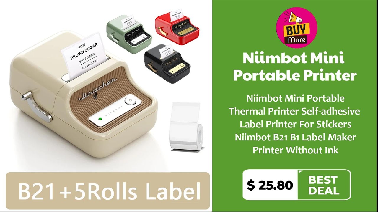 Niimbot Mini Portable Thermal Printer - YouTube