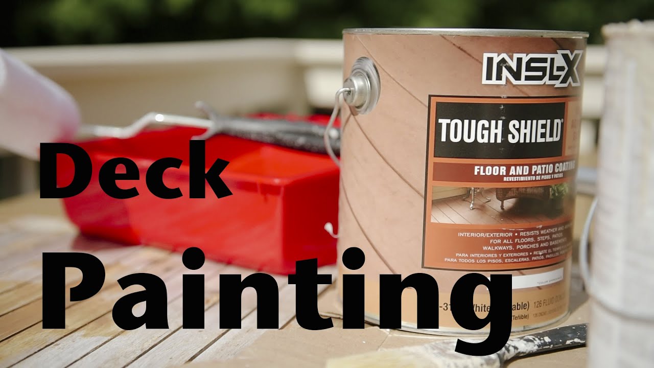 Painting Deck | Ben Moore Tough Shield - YouTube