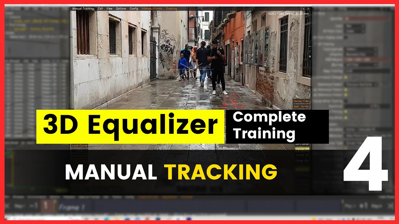 4. 3D Equalizer - Manual Tracking in 3d equalizer [Basic] How to use Manual Tracking HINDI ...