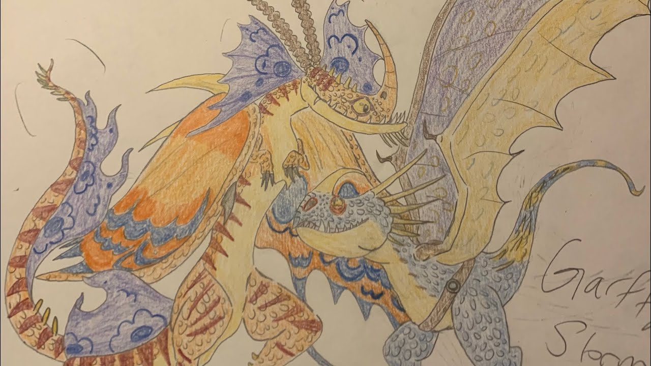 Here’s some more random but cute art I’ve done of Garff and Stormfly ...