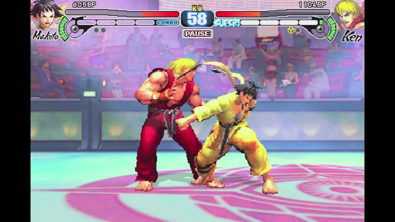 Street Fighter IV Volt Game Center Match - Makoto vs Ken (Ultra Counter) - YouTube