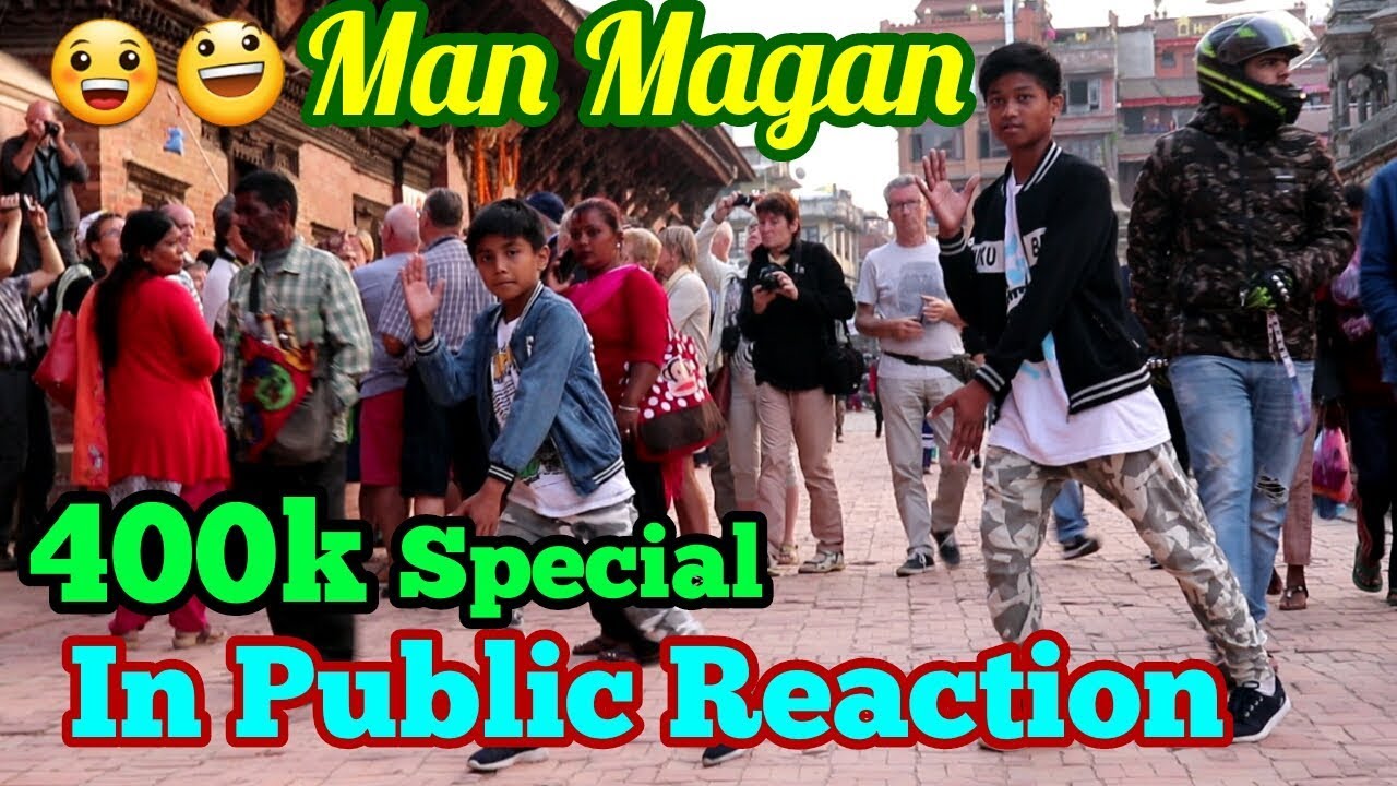 Man Magan Dance in Public | Foreigner Epic Reaction | 400K Subs Special ...