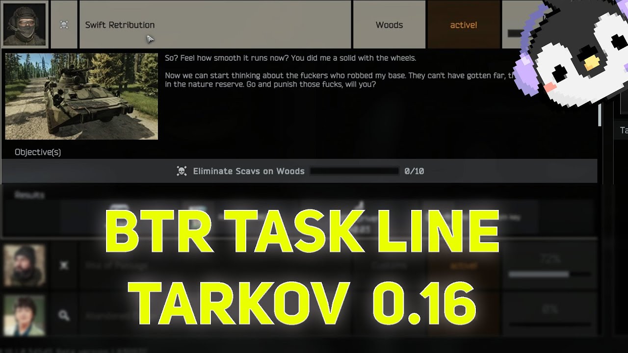 SWIFT RETRIBUTION after Hot WHEELS (BTR Driver) | BTR EVENT TASK LINE | Tarkov GUIDE - YouTube