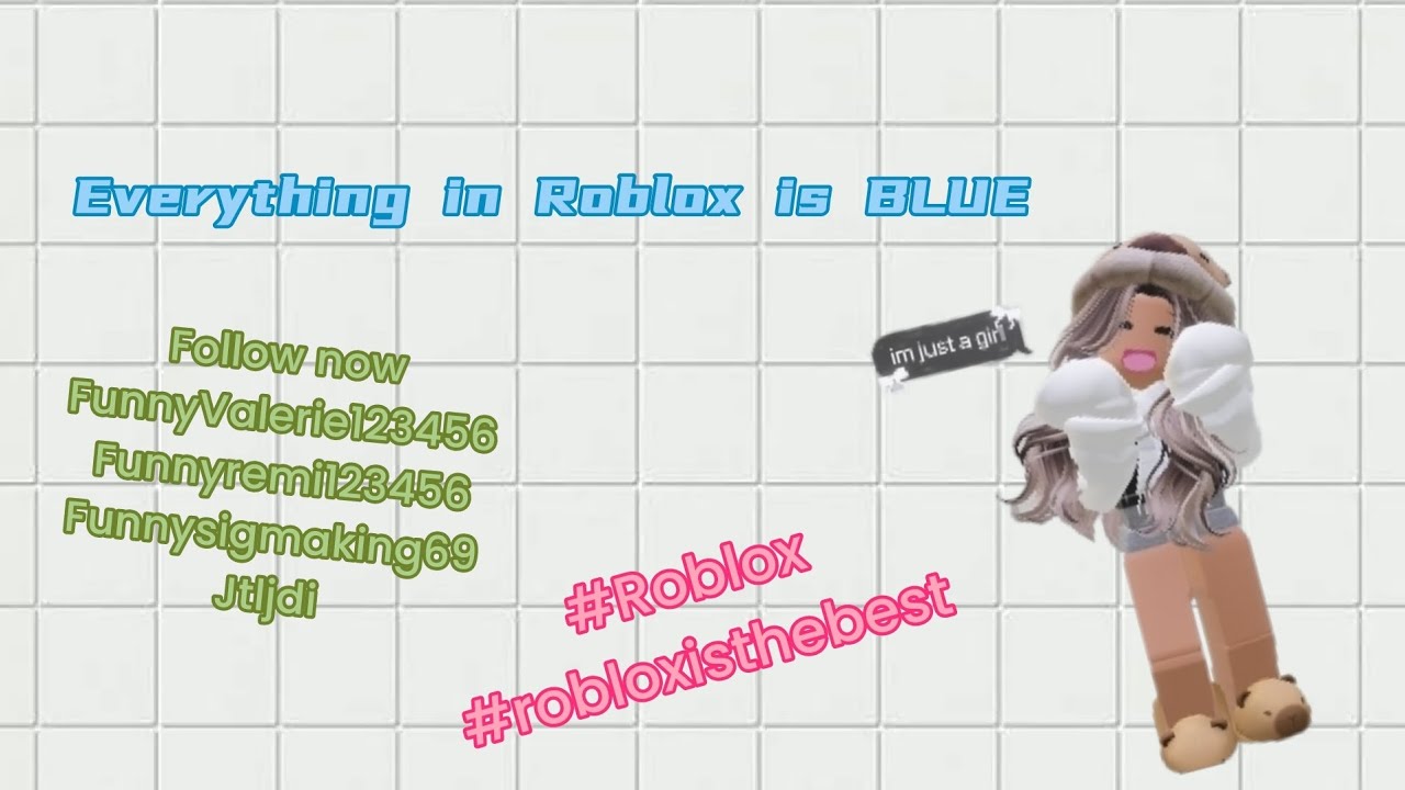 Everything in roblox is BLUE !!! ( Buttons lol 😂 #Roblox # ...
