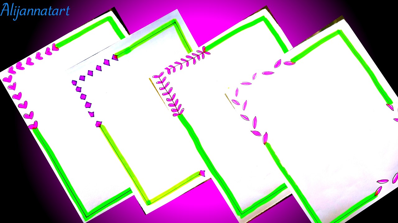 4 Easy Assignment Design |Project Design |Border Design |Front Page ...