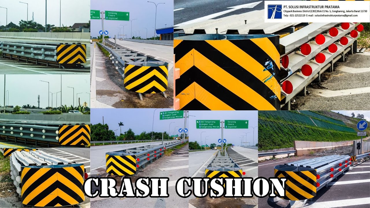 Crash Cushion - PT Solusi Infrastruktur Pratama - YouTube