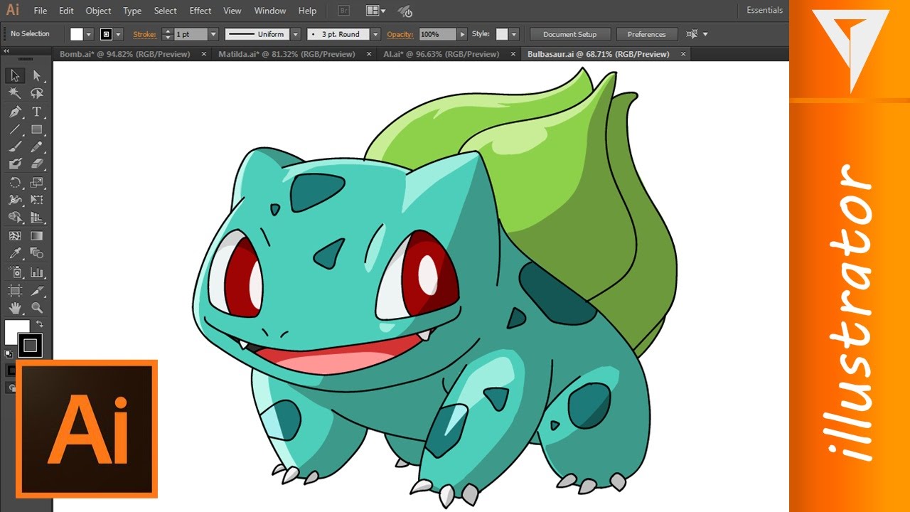 Pokemon - Fushigidane | Drawing illustrator (2D Animation) by James ...