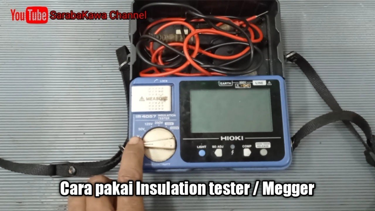 Cara pakai Insulation Tester/Megger HIOKI - YouTube