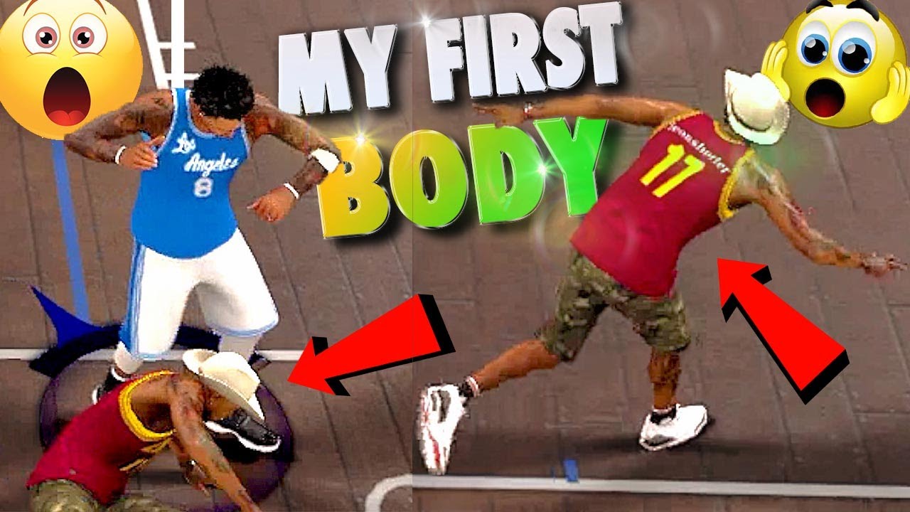 SLASHER - FIRST BODY EVER - NBA 2K17 MyPark 3v3 - YouTube