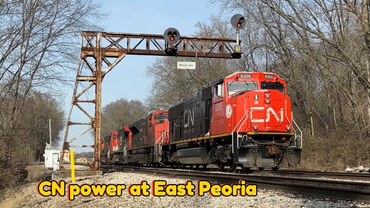 CN power at East Peoria IL. 3-11-2025 - YouTube