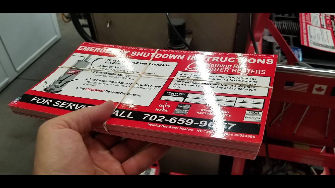 Water Heater Labels! How they're made and, how they're used. - YouTube