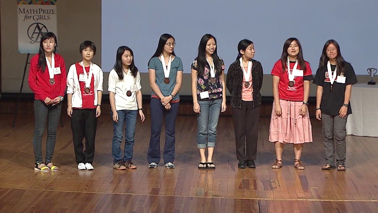 2013 Math Prize for Girls 2012 Winners - YouTube