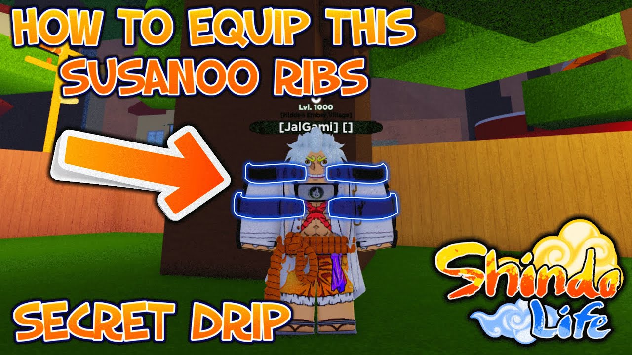 *SUSANOO SECRET* HOW TO EQUIP SUSANOO SKELETAL RIB CAGE...Shindo Life ...