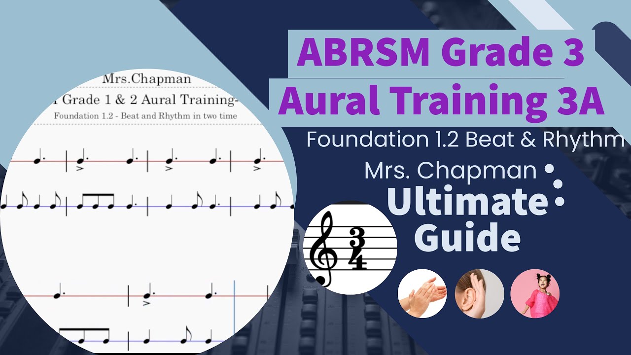 ABRSM Grade 3 Aural Training 3A 1.2 Beat & Rhythm in three time (3/4 ...