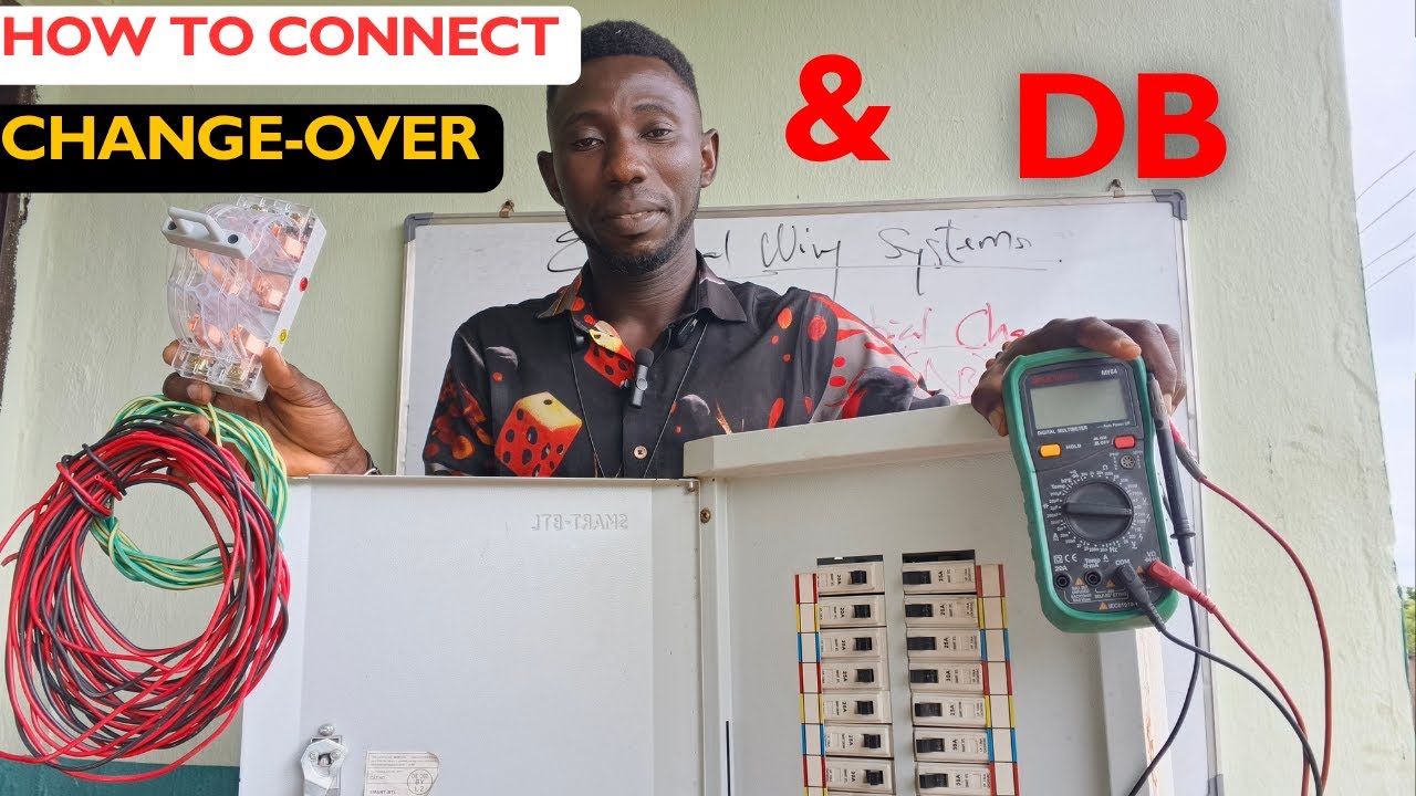How to Wire changeover switch & distribution board (DB) | Step by step ...