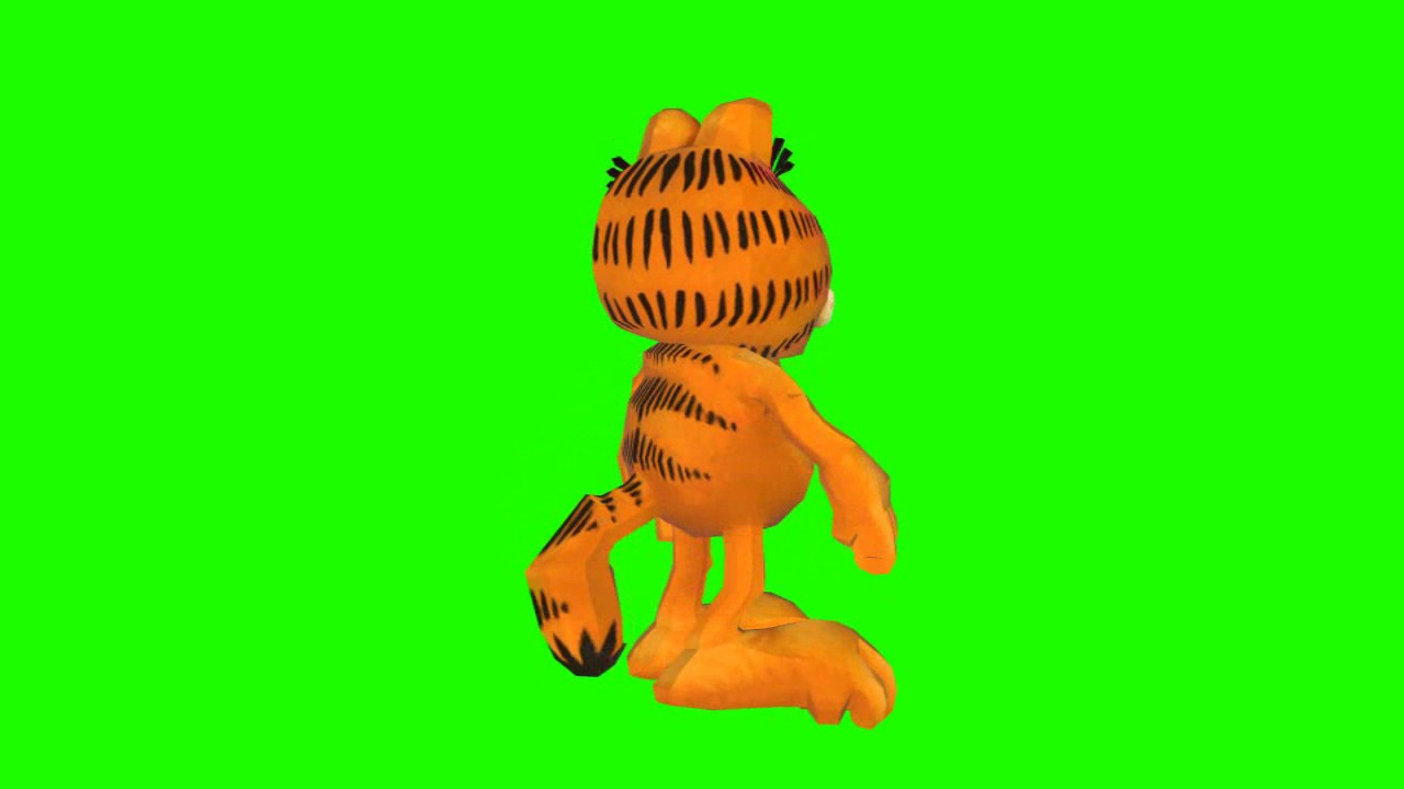 Garfield taunt animated back chroma - YouTube
