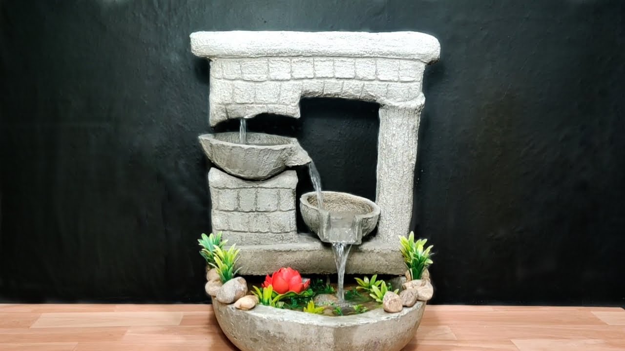 Beautiful Homemade Fountain - YouTube