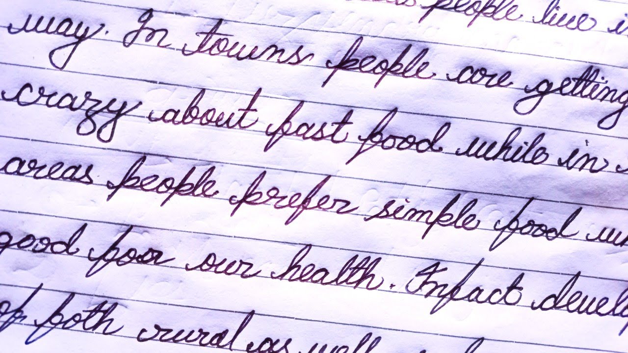 Handwriting practice for students | Cursive writing with Pen ...