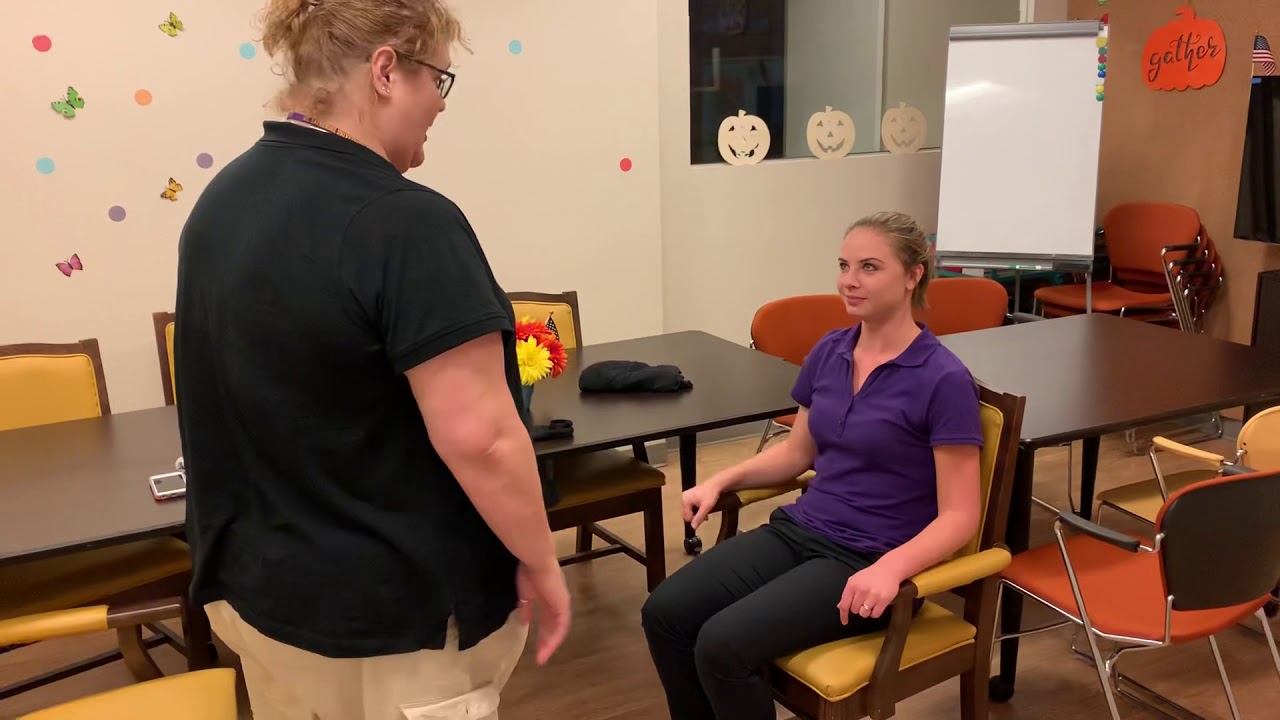 One handed dressing technique - YouTube