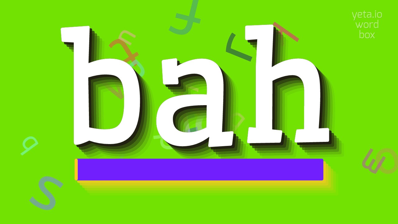 How to say "bah"! (High Quality Voices) - YouTube